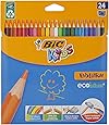 BIC Kids Ecriture Evolution ECOlutions Crayons de Couleur Eco-responsables - Couleurs Assorties ...