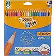 BIC Kids Evolution ECOlutions Colouring Pencils, Assortment of Coloured Pencils (4.3mm), Pack of ...