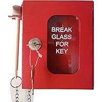 Fire and Emergency Exit Key Box with Break Glass hammer to open the ...