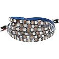 Tesfish WS2812B LED Strip, 2 m 5V RGB LED Pixel Strip 5050 120 LEDs ...