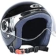 O2 Open Face / Half face Helmet Unisex for Bike Women Men ISI Certified ...