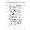 Hewson Oasis Doodle Lyric Poster - Oasis Artwork Gift for Fan - A4, Off ...