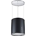 Cookology Ceiling Wire Hung Island Cooker Hood Extractor Fan (Black ...