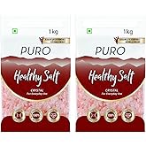 Puro Healthy Salt | Rock Salt | 1 kg Pack of 2 (fine), Chemical Free ...