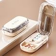Ptyism Tablet Splitter for Multiple Pills(Off-White with Brush) Pill ...