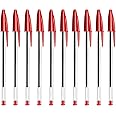 SOMCO - Pack Of 10 Red Biro Ballpoint Pens - Medium Tip - Premium Pen ...