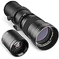 Opteka 420-800mm (w/ 2X- 840-1600mm) f/8.3 HD Telephoto Zoom Lens for ...