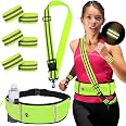 TYXHXTF Reflective Sash, 8PCS Reflective Running Gear, High Visibility ...