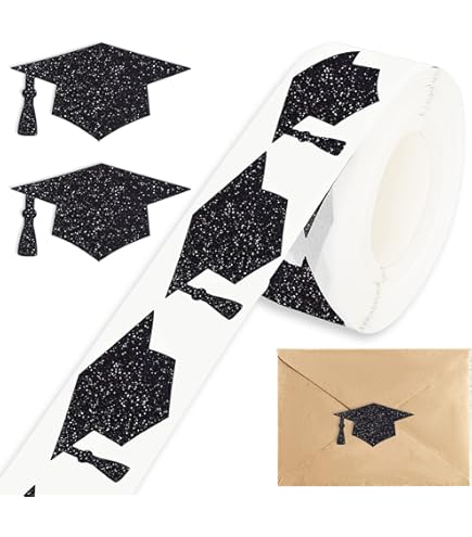 Card Sticker Maroon Graduation Party Favors Stickers, Class Of 2025 ...