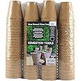 Kingston Tools 96 Pcs 6cm Round Fibre Pots Germination Pots — Peat-Free ...