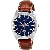 Timex Brass Men's Round Black Dial Two-Tone Strap Analog Watch ...