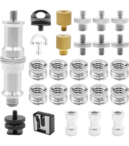 Adapter 3/8 Auf 1/4 Nizirioo 26-tlg. Kamera-Schrauben Set – Edelstahl ...