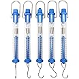 QWORK Set of 5Ã‚ Spring Scale, Transparent Spring Balance Hanging Tube ...