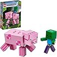 LEGO 21157 Minecraft BigFig Schwein mit Zombiebaby Figuren Set ...