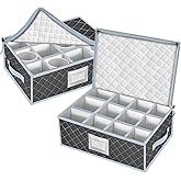 Dicunoy Mug and Cup Storage Box with Dividers, China Storage Containers ...