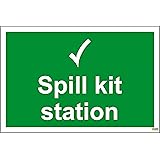 Emergency Spill Kit Sign - Self adhesive sticker 300mm x 200mm: Amazon ...