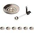 Spotlight Hole Converter, Recessed Brushed Chrome Ceiling Lights, GU10 ...