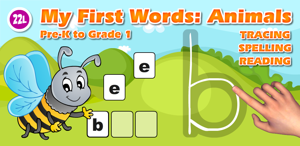 Preschool and Kindergarten Reading, Tracing & Spelling School Adventure ...