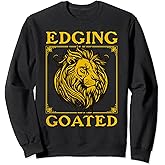 Edging Goated Sigma Lion Ironic Brainrot Meme T-Shirt : Amazon.co.uk ...
