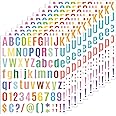 10 Sheets Colorful Alphabet & Number Stickers - Adhesive Stickers for ...
