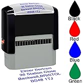 Personalised Stamp Custom Made Self-Inking Business Company Address ...