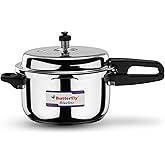 Buy Butterfly Curve Stainless Steel Outer Lid Pressure Cooker, 5.5 ...
