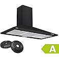 Ciarra CBCB9201 Hotte Aspirante 90 cm - Filtres à Charbon INCLUS - Classe A - 370m³/h ...