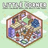 Little Corner: Cozy Spaces Bold and Easy Coloring Book for Adults and ...