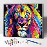 NAIMOER Framed Paint by Numbers for Kids, 4Pack Animals Paint by ...