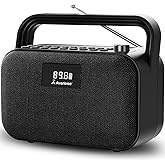 Avantree Boombyte - Portable FM Radio with Bluetooth Speaker, Dual ...