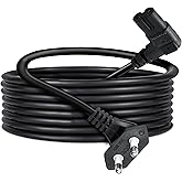 Buy TECH-X 5.9 Feet 2-pin Universal Replacement AC Power Cord Cable Wire for LED TV, Play ...