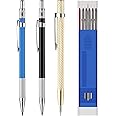 Outus Carpenter Pencils with Marker Refills and Carbide Scraping Tool ...
