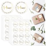 3.8cm Autocollant Merci, 500PCS Thank You Stickers, Merci pour vos ...