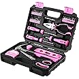 Pink Tool Kit：DEKO Tool Set, Pink Hand Tool Kit DIY for Women 42 Pieces ...