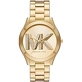 Michael Kors Stainless Steel Lennox Analog Gold Dial Women Watch-Mk7229 ...