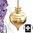 Dowsing Pendulum ABBE MERMET with WITNESS CHAMBER in Brass Metal (36 Gr ...
