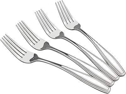 Annkky 12 Pieces Dinner Forks, Cutlery Table Forks Set, Stainless Steel ...