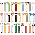 JSRQT 30 PCS Bulk Cute Animal Bookmarks Multipack Book Mark Paper Page ...