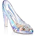 SHOWLOUE Crystal High Heels Shoes Ornament, Cinderella Shoe Decor Glass ...