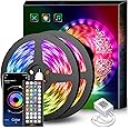Mexllex LED Strip Lights 30M (2X15M) Music Sync Color Changing RGB LED ...