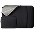 RAINYEAR 14 Inch Laptop Sleeve Protective Case Soft Fluffy Lining Cover ...
