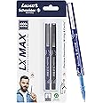 Luxor Schneider LX MAX roller ball pen, Pack of 2, 1 Blue+ 1 Black ...