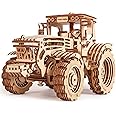 Wood Trick Wooden Mechanical Tractor Model Kit to Build for Adults and ...