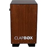 Clapbox Cajembe Cajon (4 instruments in 1) - Rubber wood (H:50 W:30 L ...