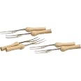 KitchenCraft KCCORNCOB Set of 6 Corn on the Cob Skewers with Wooden ...