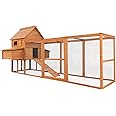 Wiltec Chicken Coop with Run 3100 x 1500 x 1500 mm Spruce Wood Large ...