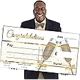 BLANK Cheque Check Presentation Gift Congratulations Present Reusable ...
