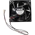 STONE-PRO 24 Volts Desktop PC Cabinet Fan 3-Inch Square (80 * 80 * 25 MM) 24 V DC Cooling Fan ...