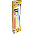 BIC Evolution Stripes avec Gomme Crayons à Papier - Couleurs Assorties, Boîte de 12 : Amazon.fr ...