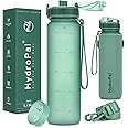 HydroPal 1L Sports Water Bottle, Slim Plastic Drink Bottle with Filter ...